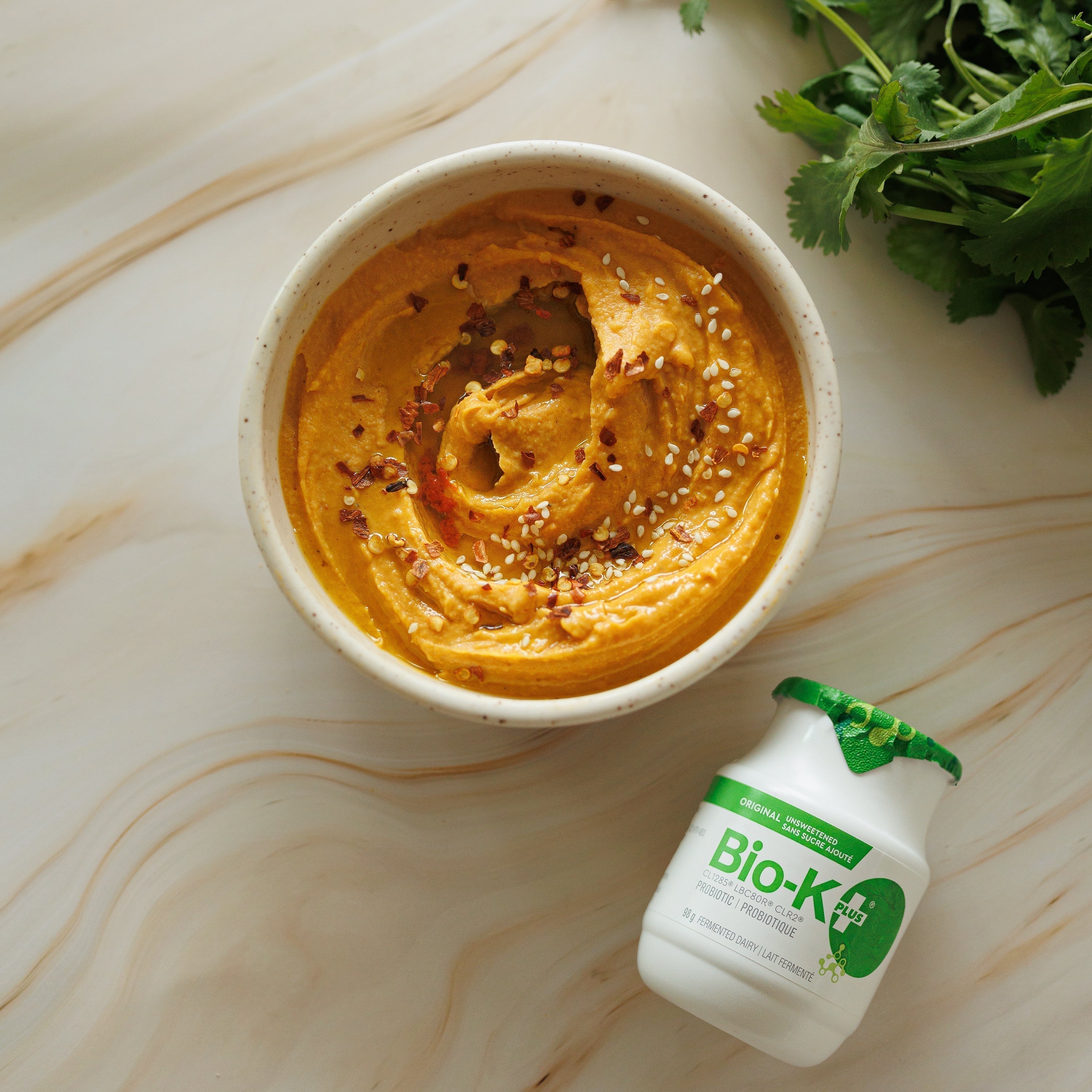 SWEET POTATO, MISO & PROBIOTICS HUMMUS – Bio-K+