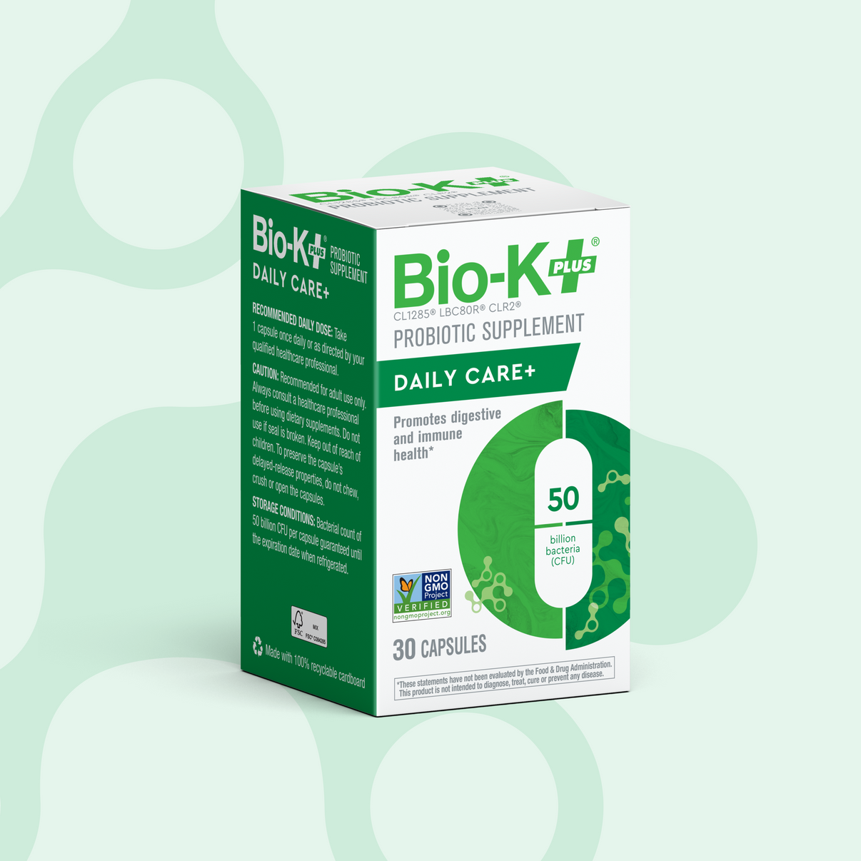 Daily Care Probiotic Capsules – Bio-K+