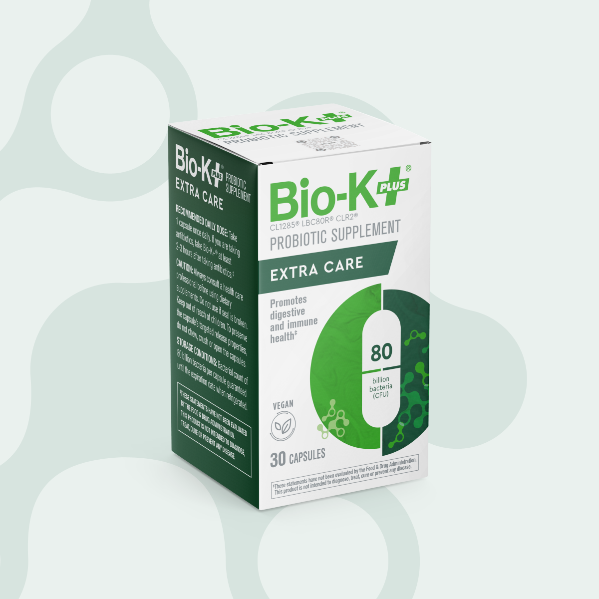 Extra Care Probiotic Capsules – Bio-K+